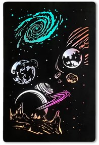 Li-Go "Vesmír" světelný obraz RGB s baterií 60x90cm provedení povrchu: jedle