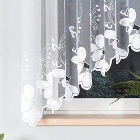 Dekorační oblouková krátká záclona na žabky TEODORA 160 bílá 310x160 cm MyBestHome