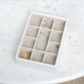 Krabička na šperky Stackers Croc s 11 přihrádkami mini tmavomodrá