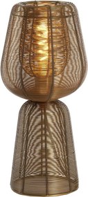 Kovová stolní lampa v bronzové barvě (výška 42 cm) Aboso – Light &amp; Living
