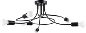Sollux Lighting Lustr LEVAR 6 černý
