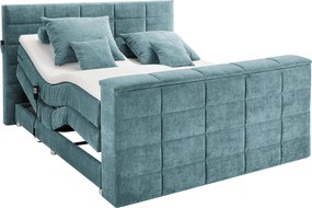 XXXLutz POSTEL BOXSPRING, 180/200 cm, petrolej Carryhome - Manželské postele - 002220044910