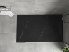 Mexen Hugo, obdélníková sprchová vanička, SMC, 160x90cm, imitace kamene - černá, 42759016
