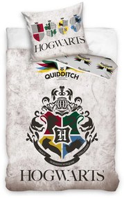 Dětské bavlněné povlečení - Harry Potter Famfrpálové týmy 140 × 200 cm, 70 x 90 cm
