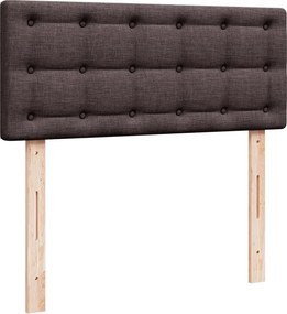 Box spring postel s matrací tmavě hnědá 120x190 cm textil 3285844
