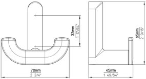Siro Nábytkový věšák LAVAZA ocel matná