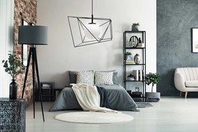 Toolight, závěsná stropní lampa 1xE27 APP1022-1CP, černá-bílá, OSW-06112