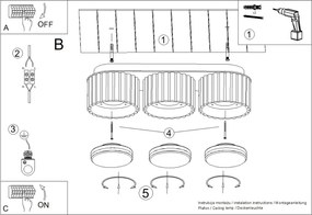 Sollux Lighting Stropní svítidlo MODO 3 bílé GX53