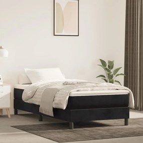 Rám postele s boxspringem černá 90x190 cm samet 3120744