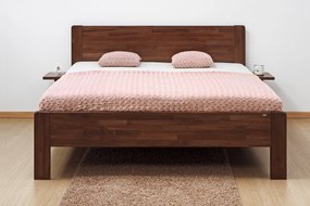 BMB Sofi XL postel - buk Moření: Bílá, Provedení: oblé, Rozměr: 160 x 200 cm