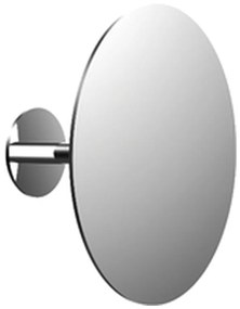 Emco Cosmetic mirrors Pure - Holicí a kosmetické zrcadlo s nástěnným stojanem, nalepovací verze, Ø 153 mm, 7 násobné zvětšování, chrom 109400129