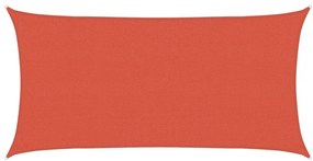 Stínící plachta 160 g/m² cihlová 2,5 x 5 m HDPE 311346