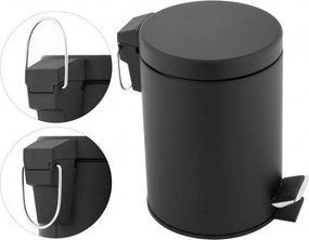 Odpadkový koš do koupelny BALI 3l - černý