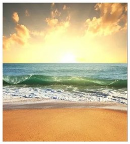 DIMEX | Vliesová fototapeta na zeď Moře při západu slunce MS-3-0209 | 225 x 250 cm | oranžová, modrá