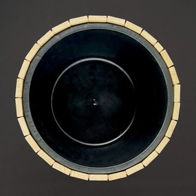 AMADEA Dřevěný designový obal s plastovou nádobou uvnitř, 54x54x30 cm
