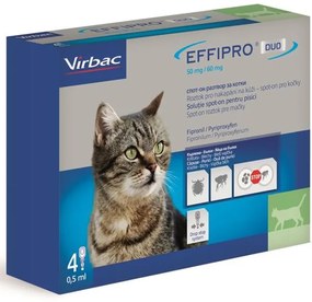 Effipro Duo Cat 50/60 mg spot-on 4 x 0.5 ml