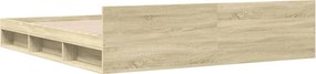 Rám postele se zásuvkami dub sonoma 200x200 cm kompozitní dřevo 3280722