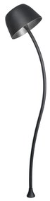 Venkovní zahradní lampička Swam Outdoor Curved Barva vnější / barva vnitřní: Černá / Černá, Výška: 800 mm