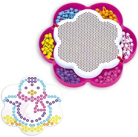 QUERCETTI Hra Pixel Daisy mozaika kopretina s kolíčky set 240ks + 3 předlohy 2102