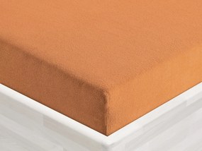 Froté napínací prostěradlo FR-022 Okrové 100 x 200 - výška 20 cm