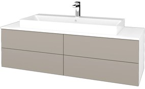 Dřevojas Koupelnová skříňka MODULE SZZ4 140 Varianta: N07 Stone / N07 Stone