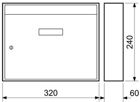 Richter Czech Poštovní schránka ocelová BK.24.H
