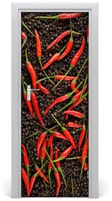 Fototapeta na dveře samolepící chilli 95x205 cm