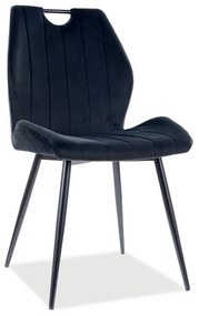 Jídelní židle Arco Velvet, černá