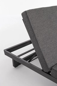 BIZZOTTO Dvoumístné zahradní lehátko INFINITY antracit 195x142 cm 0663437