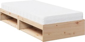 Válenda s matrací 90 x 190 cm masivní borovice 3324601