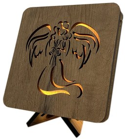 Li-Go "Anděl" lampa 19x19cm provedení povrchu: dub světlý