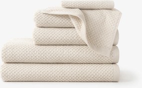 Goldea bavlněný froté ručník / osuška micro pure - mandlový 50 x 100 cm