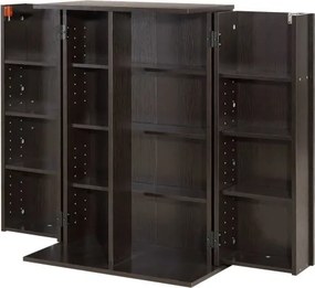 Úložná skříňka na média, 4patrový organizér na DVD VEVOR – 610 × 368 × 846 mm