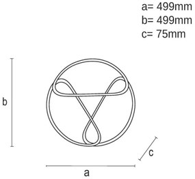 LED Stmívatelné stropní svítidlo LED/75W/230V 3000-6500K hnědá/černá + DO