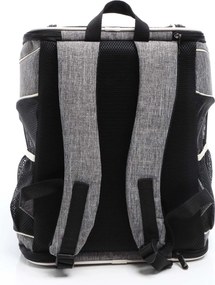 Batoh fudajo – 32 × 27 × 40 cm, 6 kg, černá / šedá (63421)