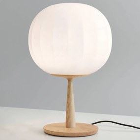 Stolní lampa Luceplan Lita podstavec z jasanového dřeva výška 46 cm