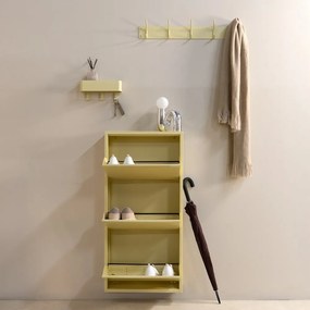 Světle žlutý ocelový nástěnný věšák 70 cm Fusion – Spinder Design