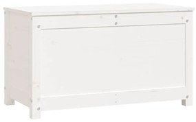Úložný box bílá 80 x 40 x 45,5 cm masivní borové dřevo - Default Title
