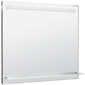 Aqualine Doplňky - Zrcadlo s LED osvětlením, 1000x800 mm, skleněná polička ATH55