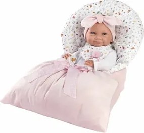 Llorens 73901 NEW BORN HOLČIČKA - realistická panenka miminko s celovi