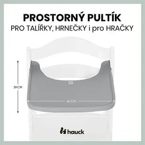 Hauck Pultík dřevěný k židličce Alpha+, Grey