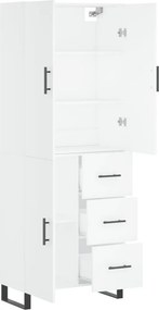 Skříň highboard bílá 69,5 x 34 x 180 cm kompozitní dřevo 3195923