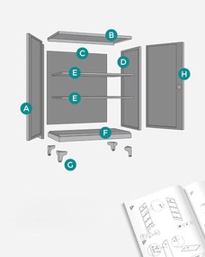 Kancelářská komoda Pasty černá
