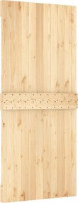 vidaXL Posuvné dveře s kováním 90 x 210 cm masivní borové dřevo [3203057]