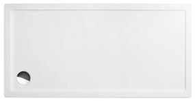 Roth Obdélníková akrylátová sprchová vanička FLAT KVADRO Varianta: rozměry: 160x75 cm - (FLAT KVADRO 1600x750 - 8000244)