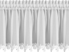 KRÁTKÁ ZÁCLONA NA PÁSCE LILI 150X30 CM BÍLÁ