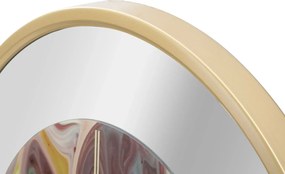 Nástěnné hodiny Mirror 60 cm zlaté/vícebarevné