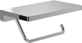 Villeroy & Boch Elements Striking - Držák toaletního papíru s poličkou, chrom TVA15202300061