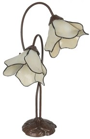Tiffany stolní lampa Cloches – 41x23x57 cm