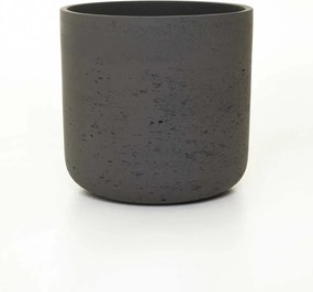 Květináč CHICO, sklolaminát, výška 24 cm, antracit